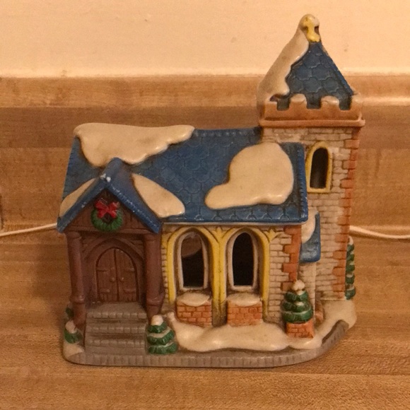 Lefton | Holiday | Vintage Geo Z Lefton Christmas Village Church ...
